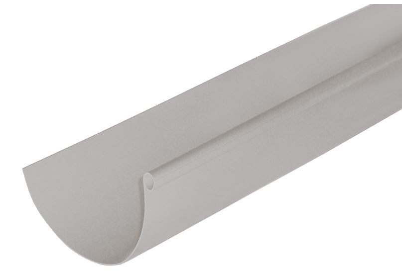 Gouttière PVC demi ronde développé T33 - long. 4m - Gosset Matériaux