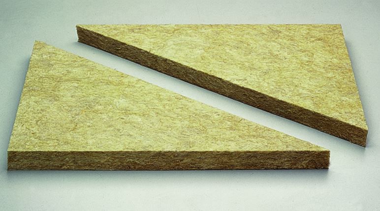 Panneau isolant en laine de roche DELTAROCK - long. 1,35m x larg. 0,6m ...