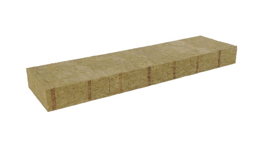 Panneau isolant en laine de roche MB ROCK - long. 1,35m x larg. 0,59m x ...