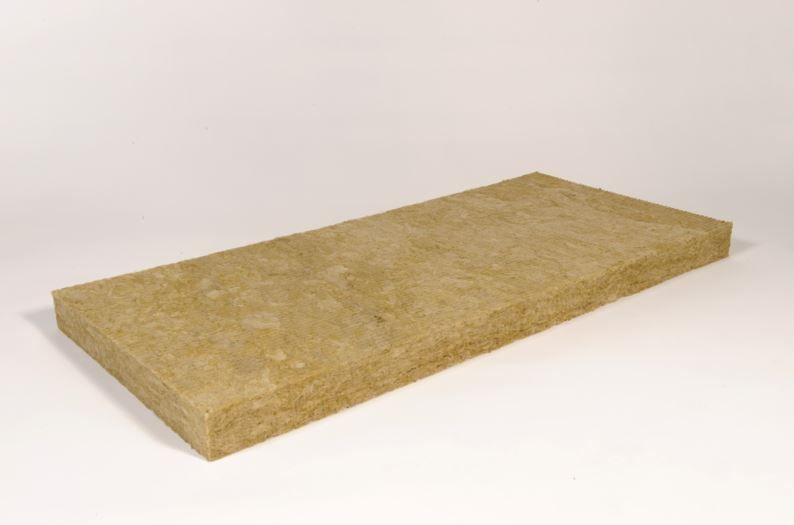 Panneau isolant en laine de roche ROCKFACADE - long. 1,35m x larg. 0,6m ...