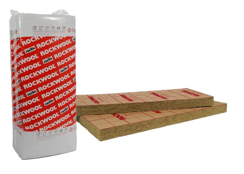 Panneau isolant en laine de roche ROCKMUR KRAFT - long. 1,35m x larg. 0 ...