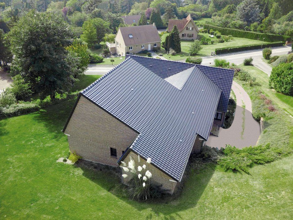 Tuile postel 20 terre cuite (tous coloris) - long. 31,5 cm x larg. 23 ...