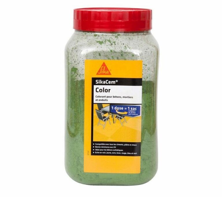 Colorant SikaCem en poudre pour ciment, chaux et plâtre couleur Vert ...