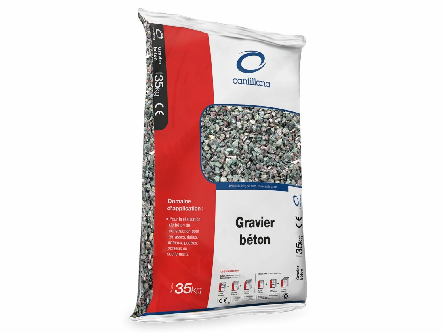 Gravillons béton sac de 35Kg - Gosset Matériaux